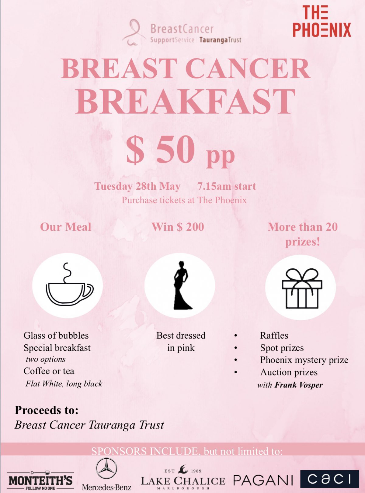 BREAST CANCER BREAKFAST – The Phoenix Tauranga